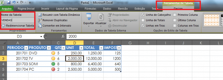 Formato de Tabela no Excel - Doutores do Excel 2025