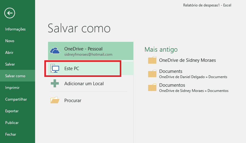 Salvando seu arquivo Excel como um modelo - Doutores do Excel 2025